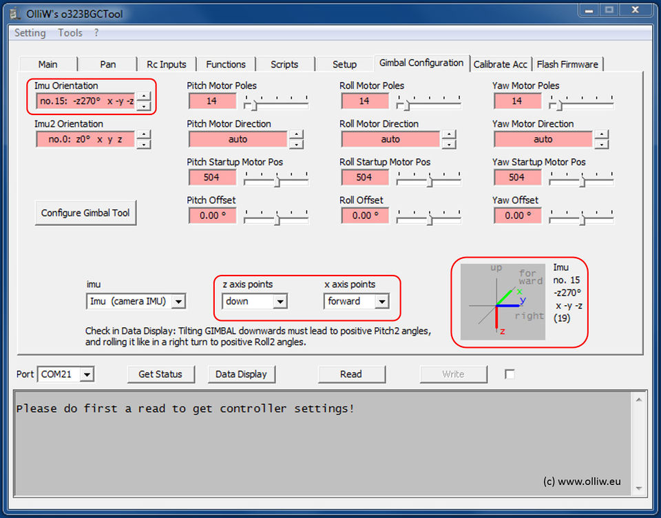 Manually Setting the IMU Orientation - STorM32-BGC Wiki